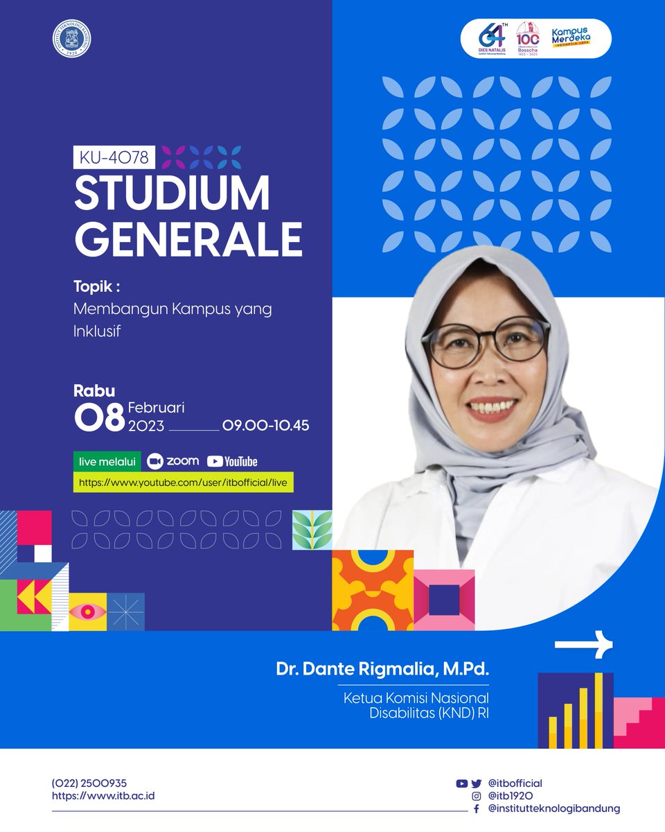 Institut Teknologi Bandung on Twitter: "[STUDIUM GENERALE] Sudahkan para penyandang disabailitas ...
