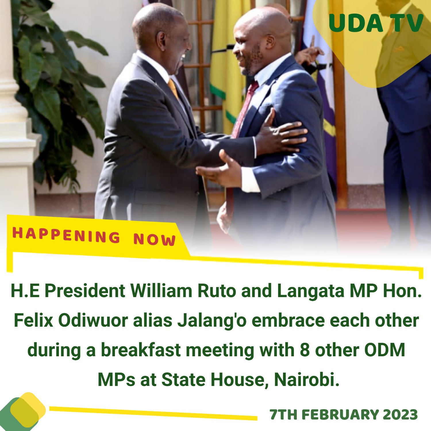 The UDA TV on Twitter: "@ItsMutai This is the kind of political Maturity we want as a nation ...