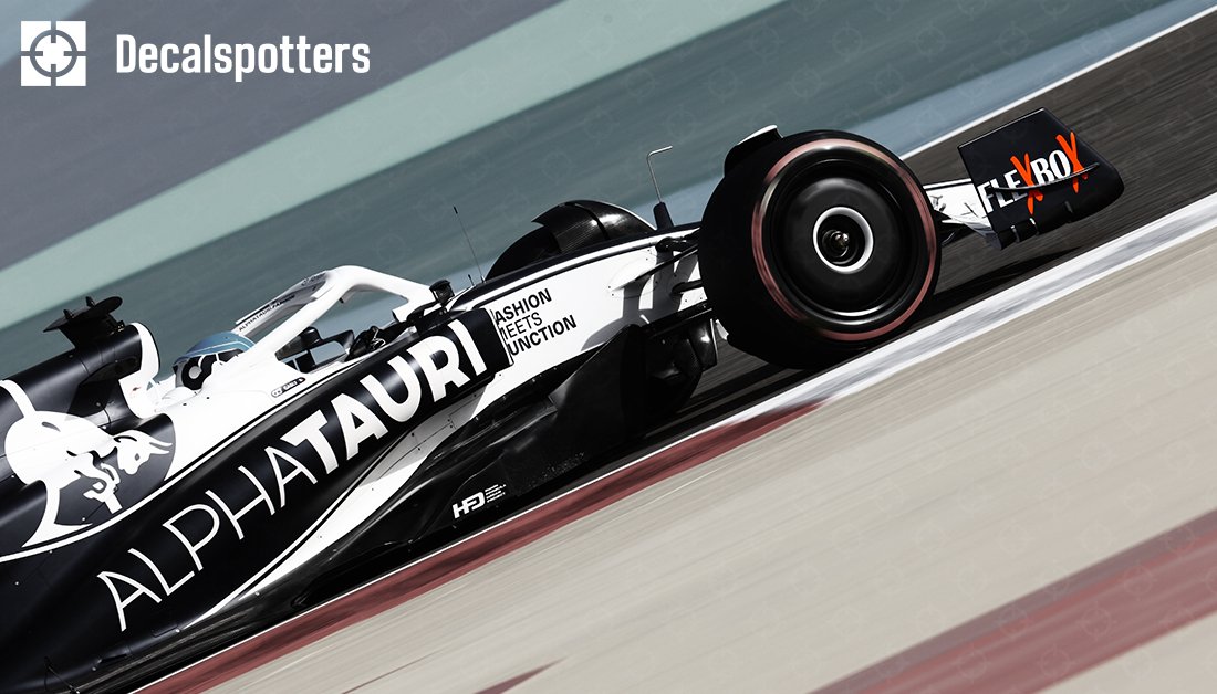 Decalspotters on Twitter: "Flex-Box are returning to the @AlphaTauriF1 livery for 2023. Flex-Box ...