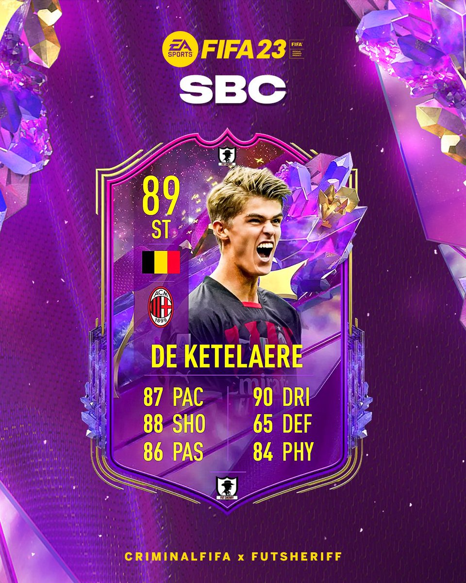 Fut Sheriff On Twitter 🚨de Ketelaere 🇧🇪 Is Added To Come Via Sbc