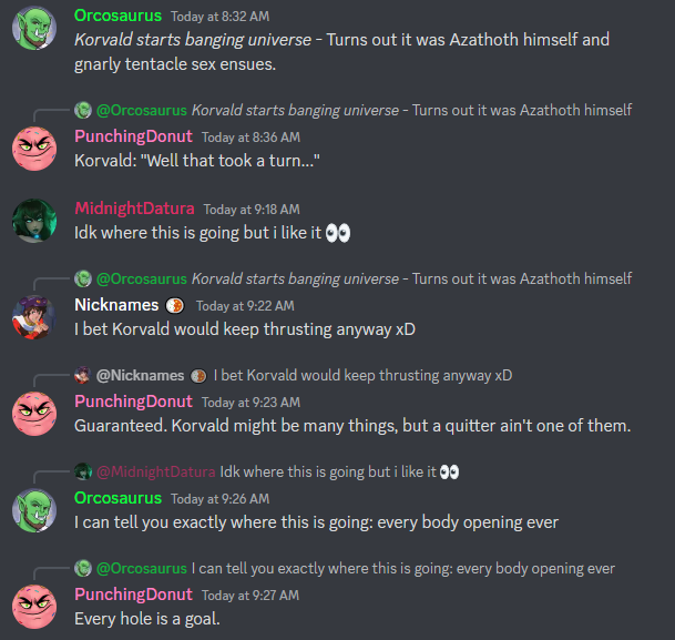 Punching Donut 🥊🍩🔞 on Twitter: "I love my discord peeps! There are few things as fun as pitching ...