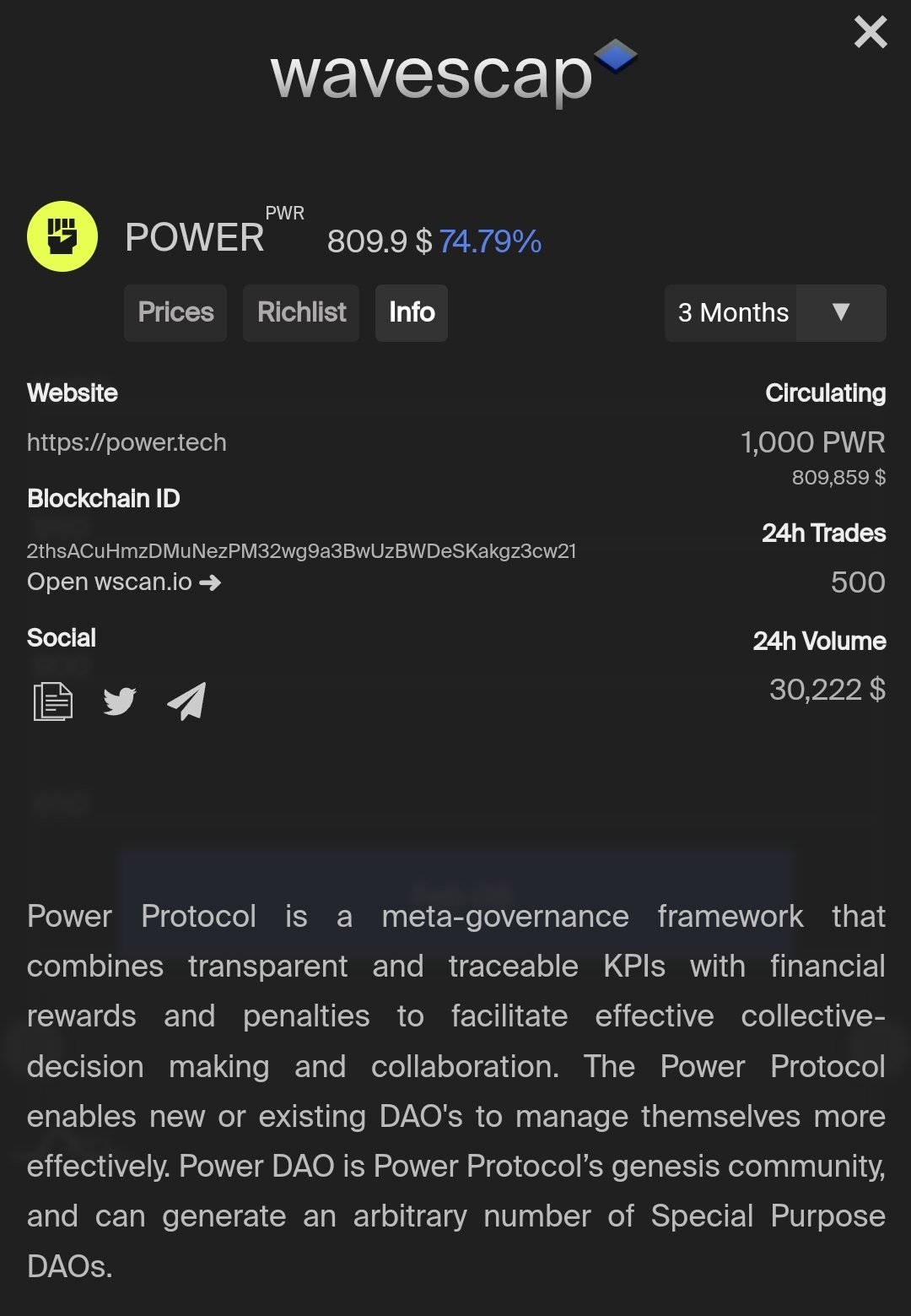 Wavescap on Twitter: "This morning $PWR airdrop started! We already added #Power to https://t.co ...