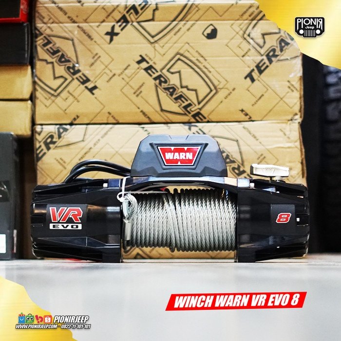 Suka Mobil Tua on Twitter: "Winch Warn VR Evo 8 Gen 3 Kapasitas 3.5 Ton Original Remote Kabel ...