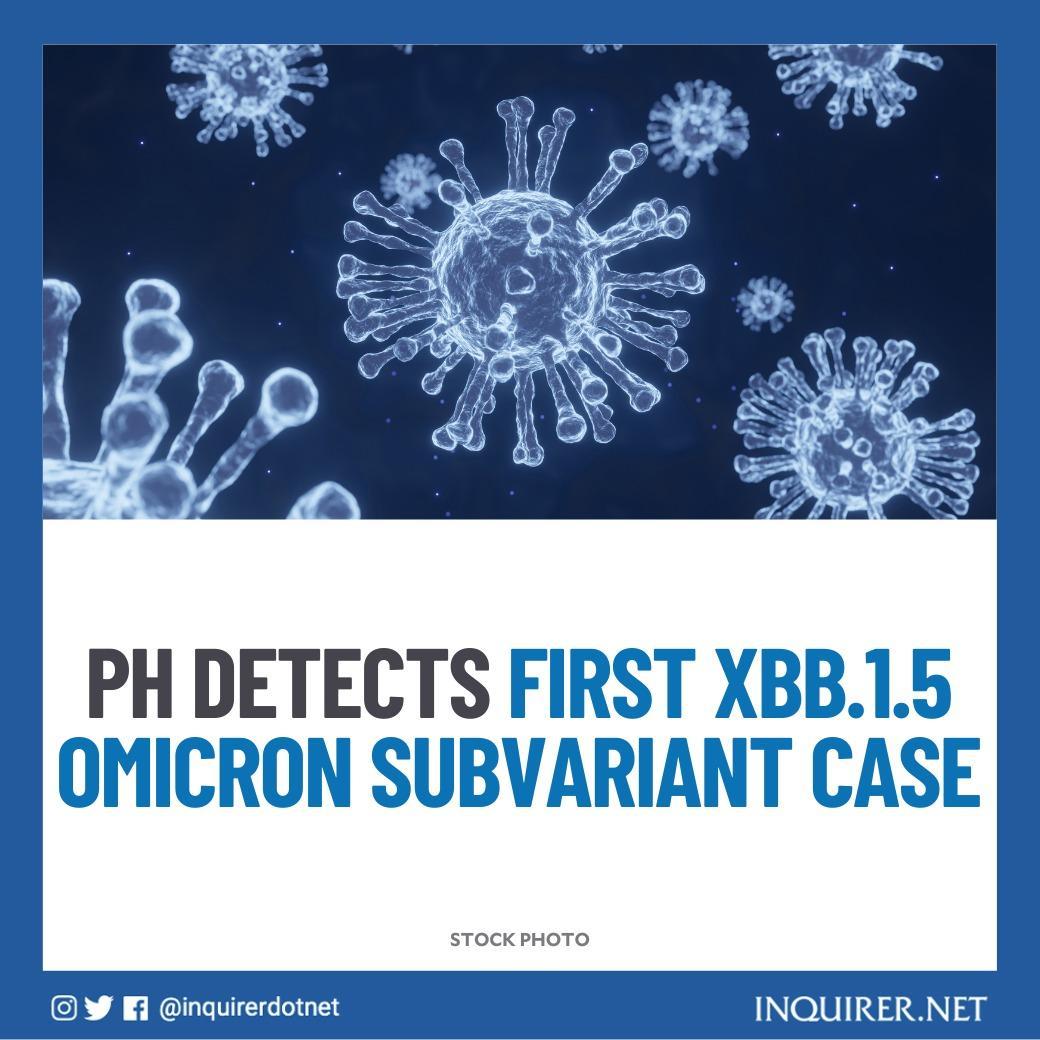 Inquirer on Twitter: "The Department of Health has recorded the country's first case of the XBB ...
