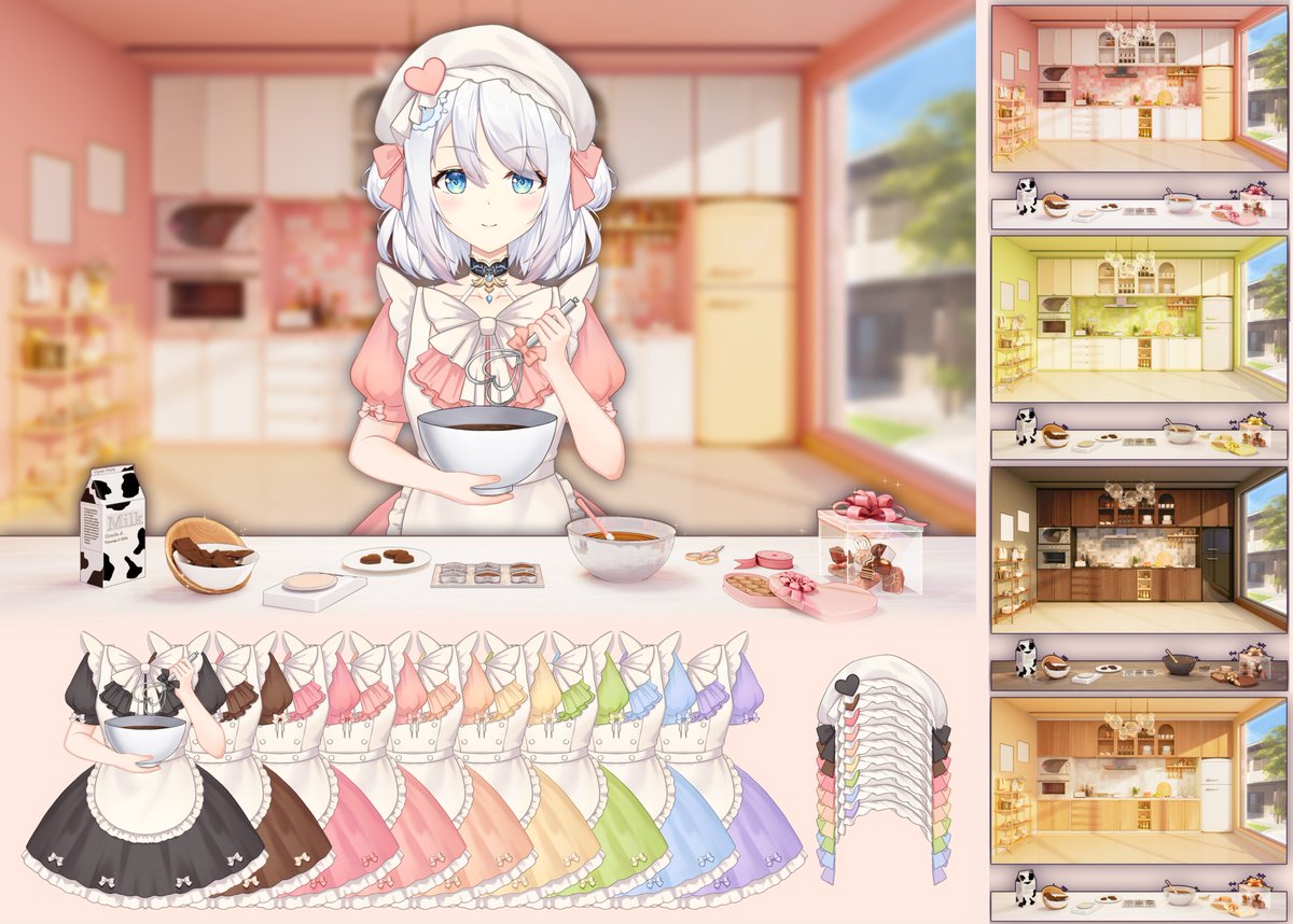 🏹 ElfBot 🤖 | VTuber Retweets 🔁 on Twitter: "RT @y302684: 情人节在厨房为心爱的他DIY巧克力吧！厨房主题vtuber配信背景上新！DIY ...