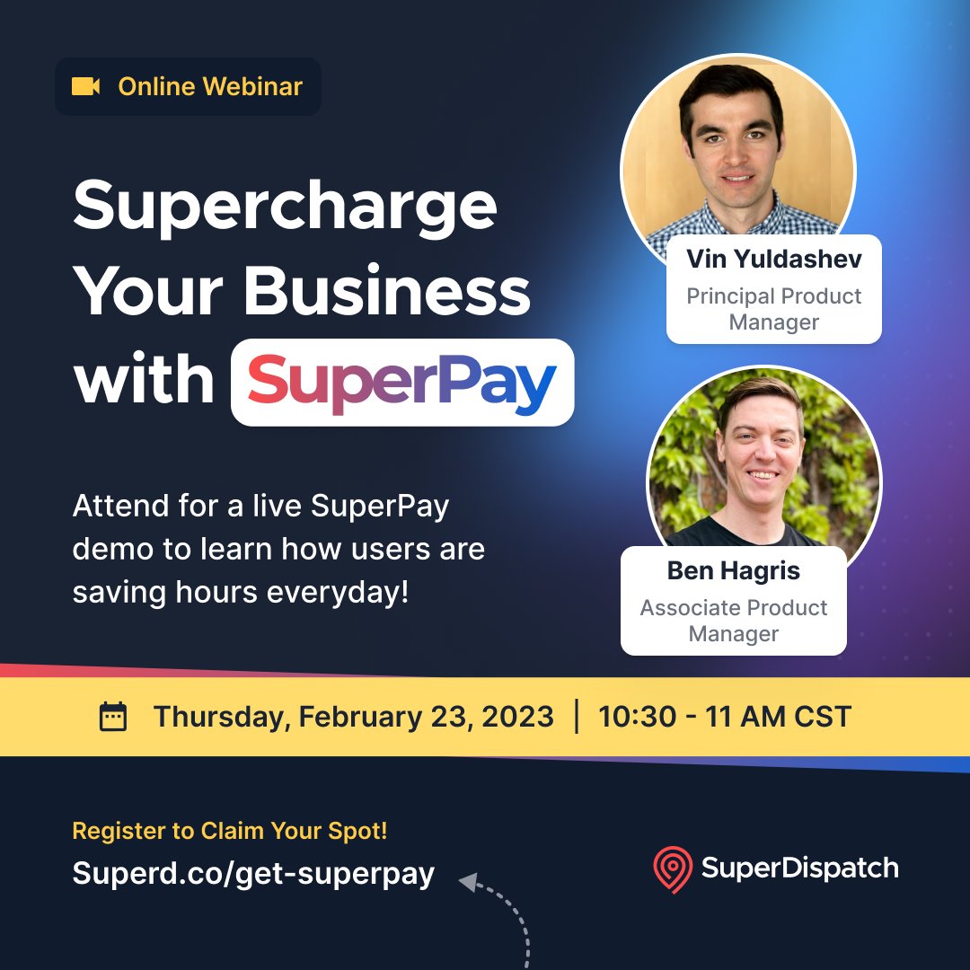 Super Dispatch on Twitter: "Shhh! Product Managers Vin Yuldashev and Ben Hargis are giving away ...