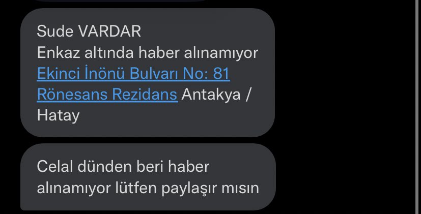 Elif on Twitter: "RT @KurtissDonalddd: dünden beri sude vardar’dan haber alınamıyor lütfen ...