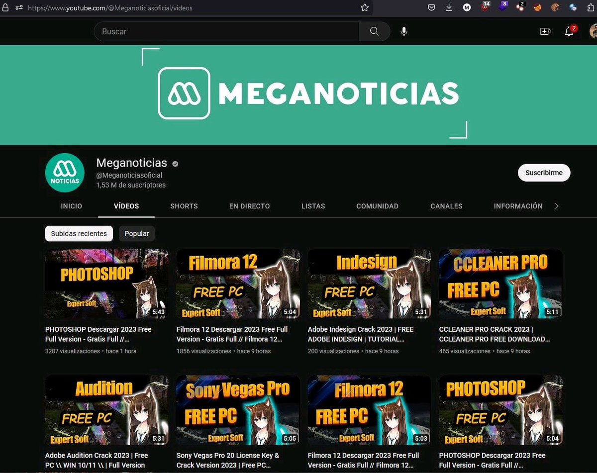 Andr3s MoIina on Twitter: "Alguien en mega estuvo mirando porno y haciendo clic en "agrande su ...