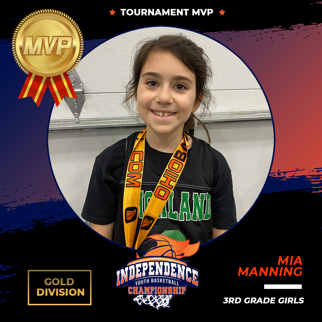 OhioBasketball.com on Twitter: "Independence Youth Championship, 3rd Grade Girls, Gold MVP, Mia ...