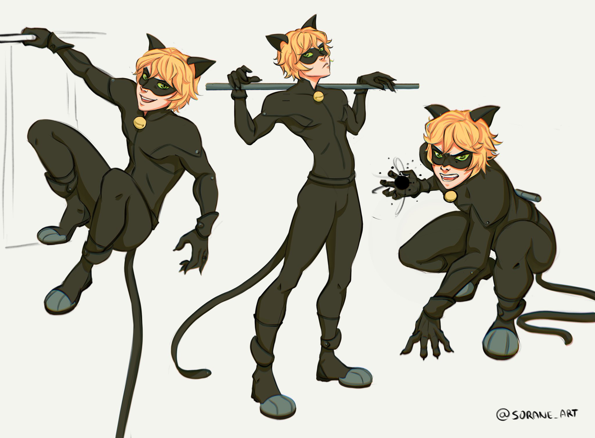 Sorane on Twitter: "I’m a little obsessed with my kitty #MiraculousLadybug #drawing https://t.co ...