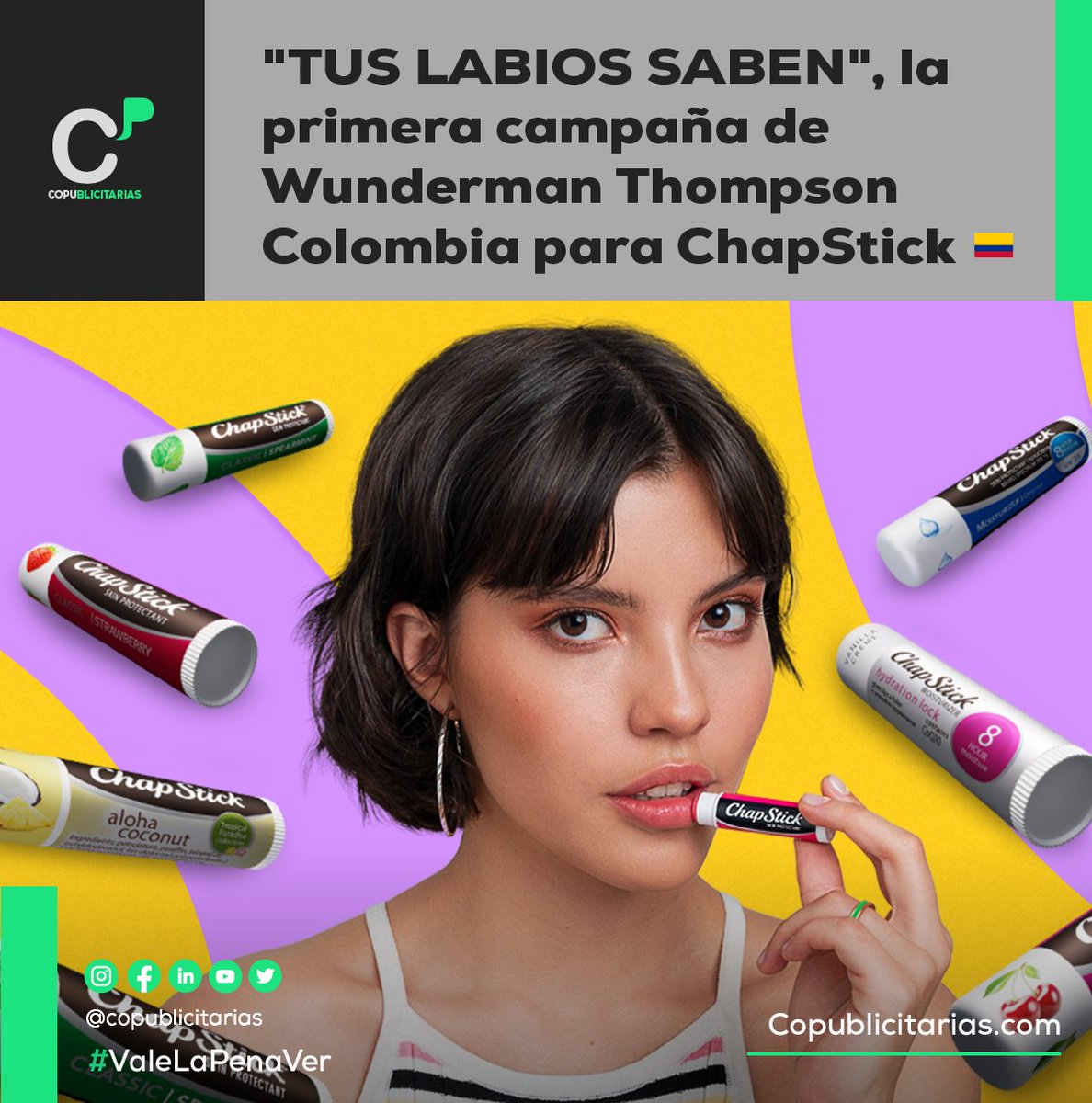Copublicitarias on Twitter: "🆕 #ValeLaPenaVeer 🇨🇴 | Wunderman Thompson Colombia y ChapStick ...