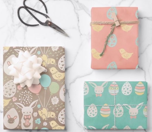 Swiss on Twitter: "RT @Apparel_Indus: Easter Themed gift wrapping papers. https://zazzle.com ...