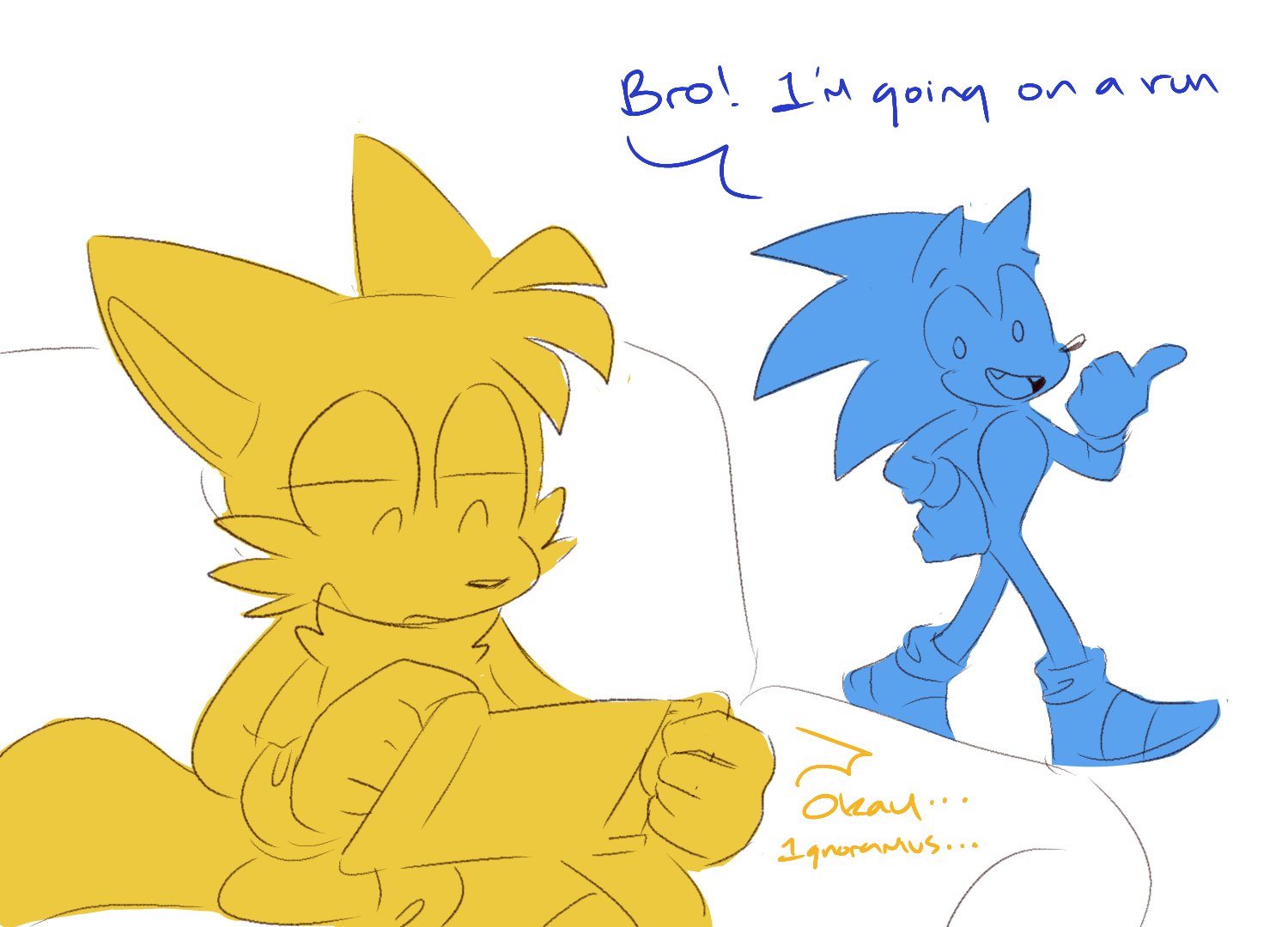 Tinypwbble on Twitter: "Back on my Sonic and Tails should act like proper proper siblings ...