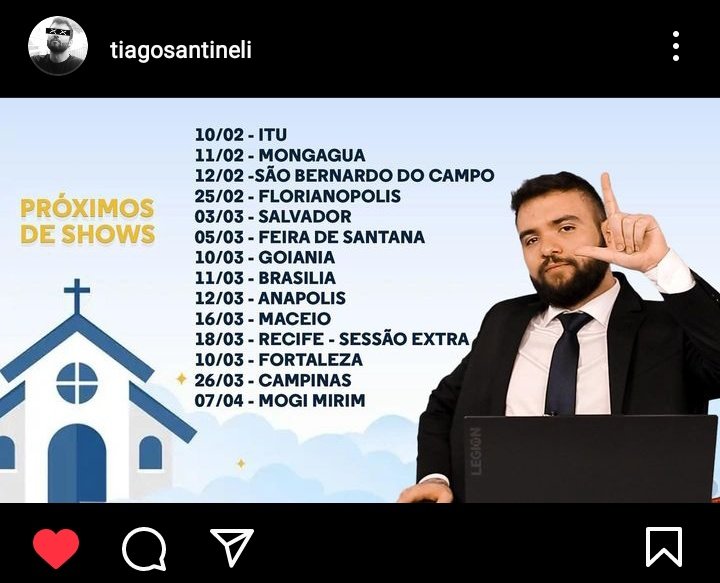 maria 🦋 on Twitter: "RT @SuportSantineli: 🚨 | AGENDA DE SHOWS!! Link para compra: https://linktr ...