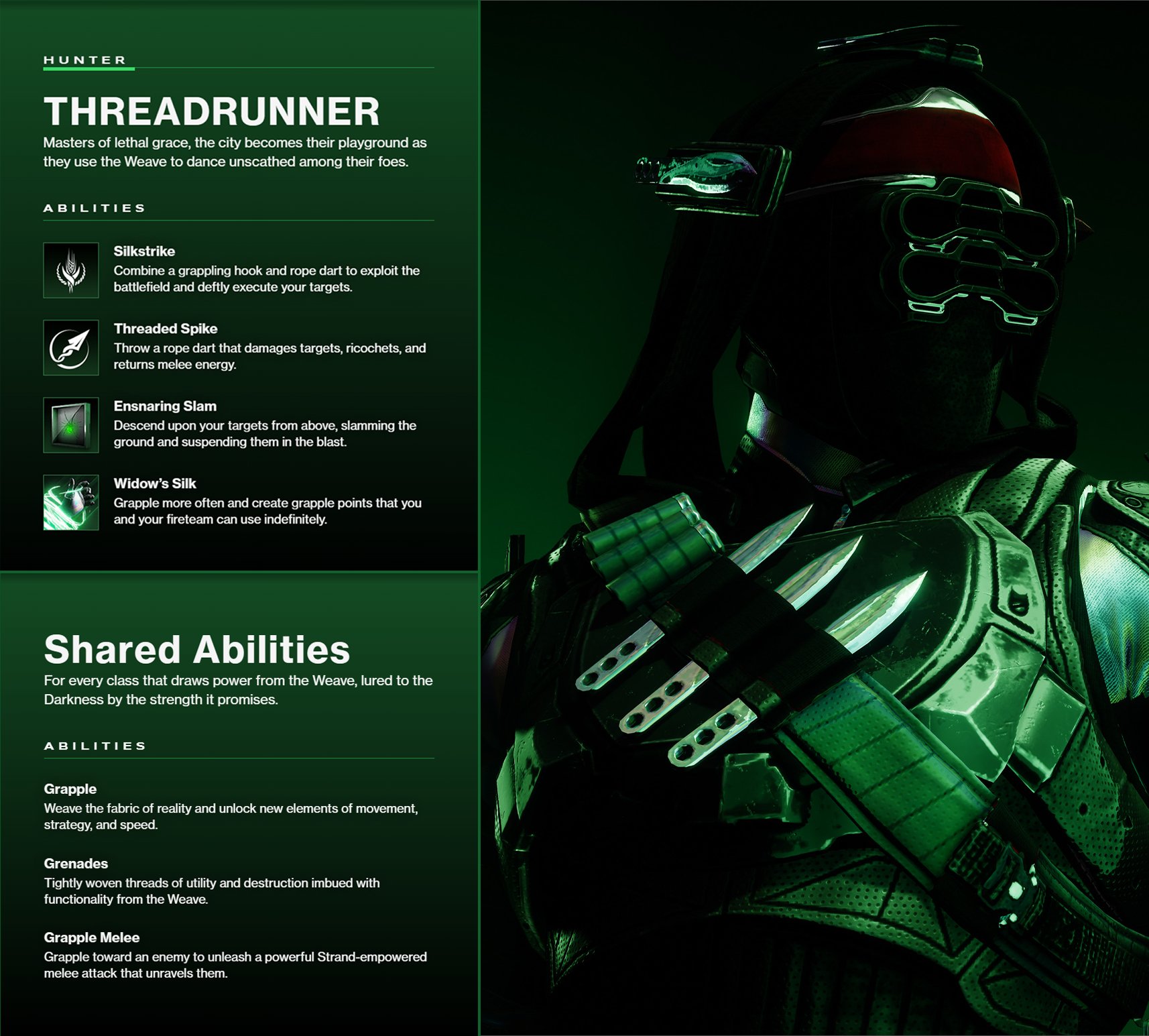 Destiny Hunter Class Abilities