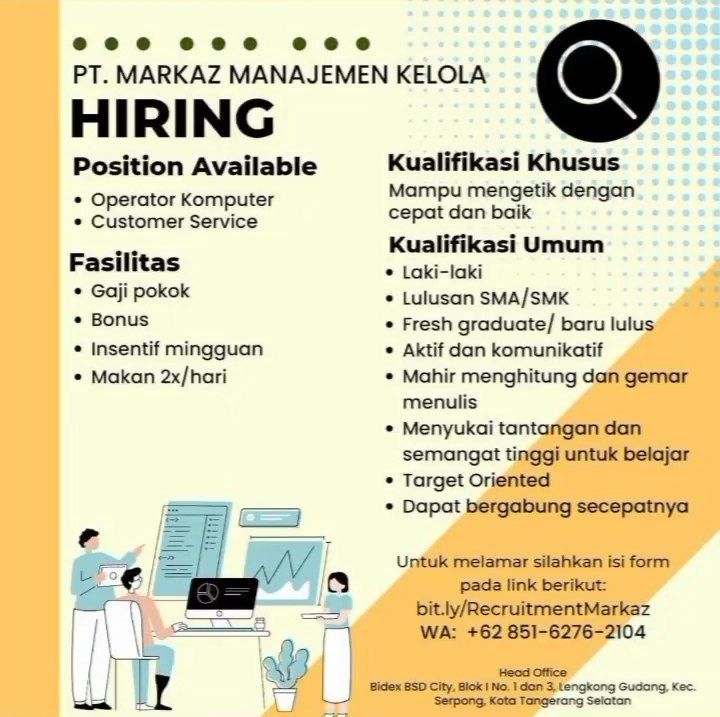 GUA BUKAN CALO•|| 📌 info loker Jabodetabek on Twitter: "https://docs.google.com/forms/d/e ...