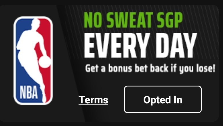 +ev_shark on Twitter: "DraftKings No Sweat SGP! Free bet back up to $10 if this loses! Here is ...