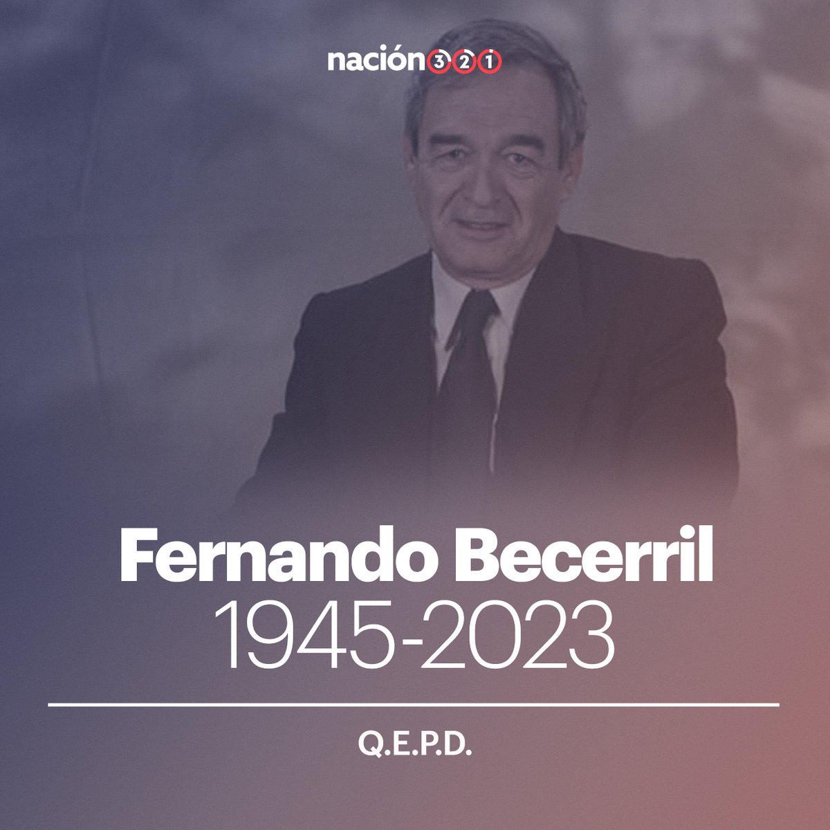 Nación321 on Twitter: "😔 Fallece el actor Fernando Becerril a los 78 años de edad Originario de ...
