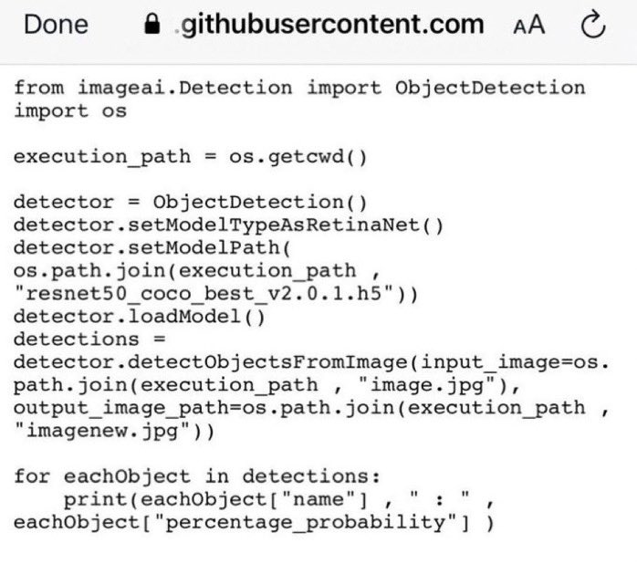 Kirk Borne On Twitter Objectdetection With 10 Lines Of Code Bit Ly 2lns6hi ————