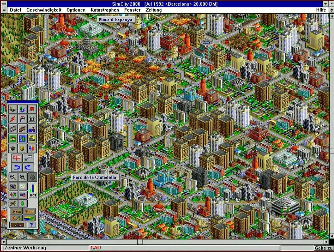Retro Tech Dreams on Twitter: "SimCity 2000 on Windows 3.1"