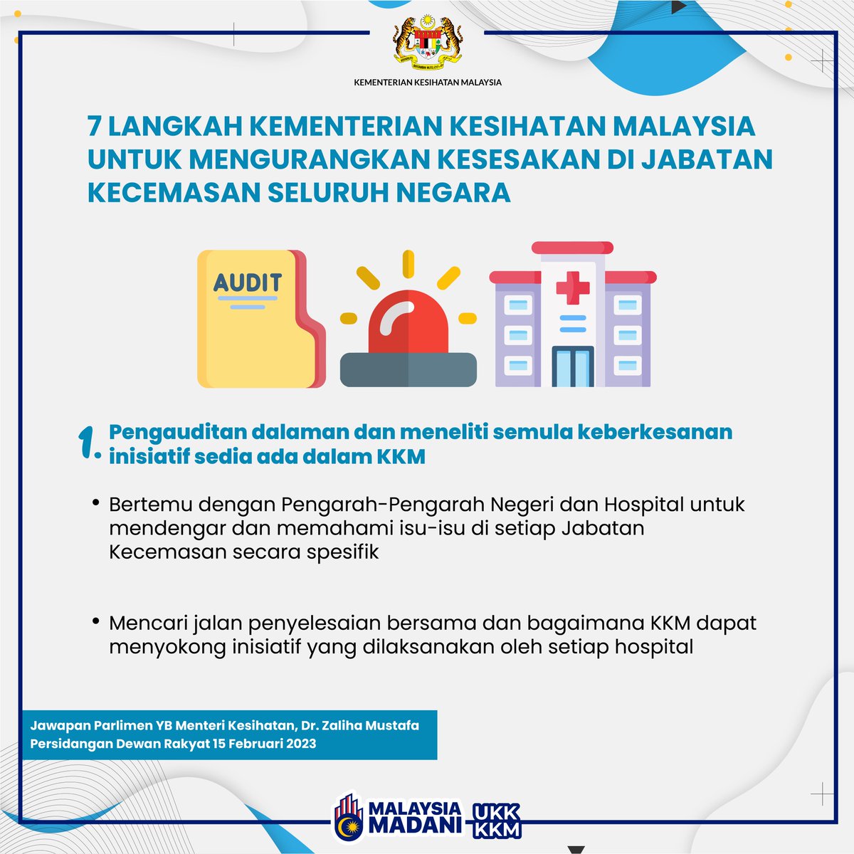 KKMalaysia🇲🇾😷 on Twitter: "KKM mengambil perhatian serius berhubung isu kesesakan di hospital ...