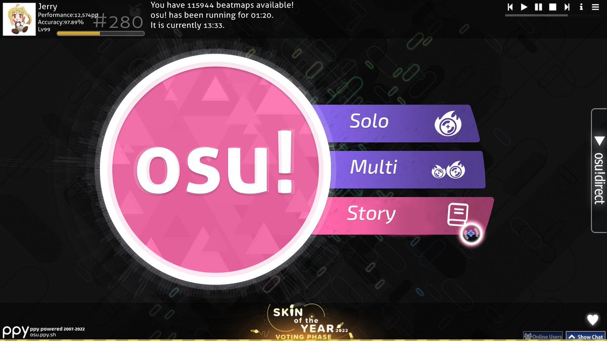Enjuxx on Twitter: "RT @NZMJerry: osu! story mode"