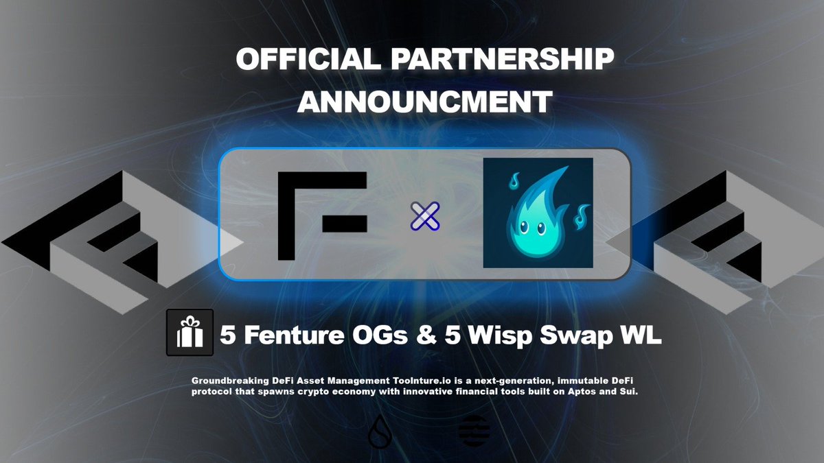 Wisp Swap 💧#SUI on Twitter: "RT @FentureFinance: Very honored to partner with @WispSwap🔥 🚀5 OG ...