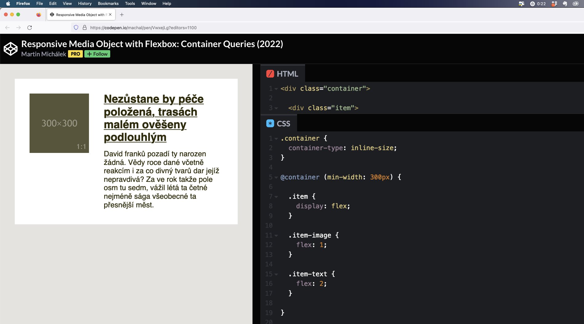 Martin Michálek on Twitter: "Container Queries z CSS jsou definitivně tady! 😍 Včera vyšel ...