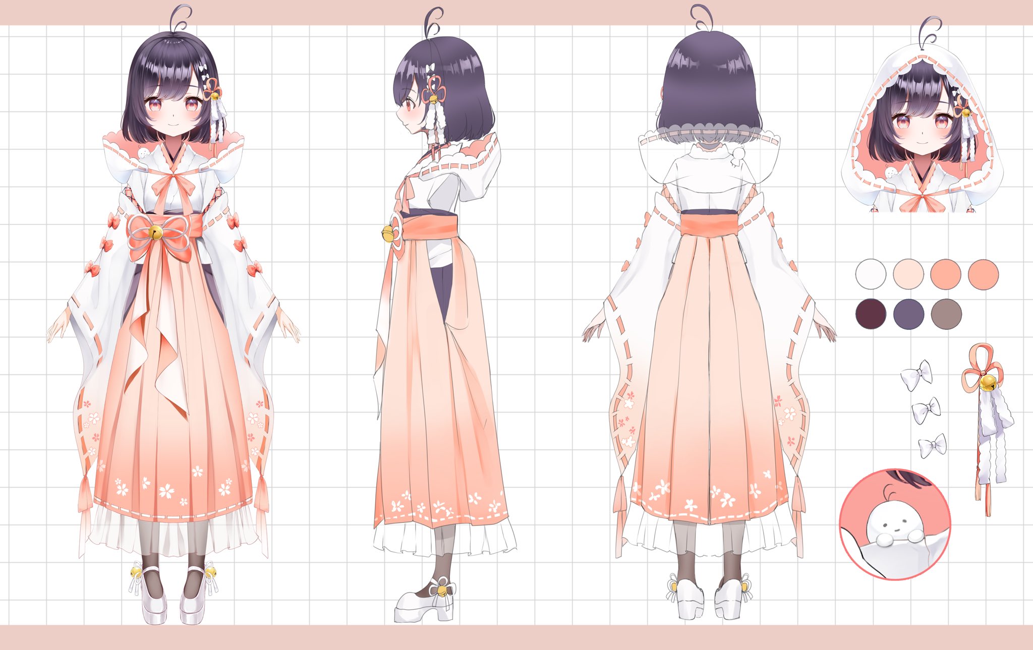 たここ🦦🌨 on Twitter: "--+--+-- \ 三面図初公開. ♪ / 人間に変身できる 妖精のVtuber たここです🦦🌨 下手だけどゲームがだいすきです♡ --+--+-- 🌼 ...