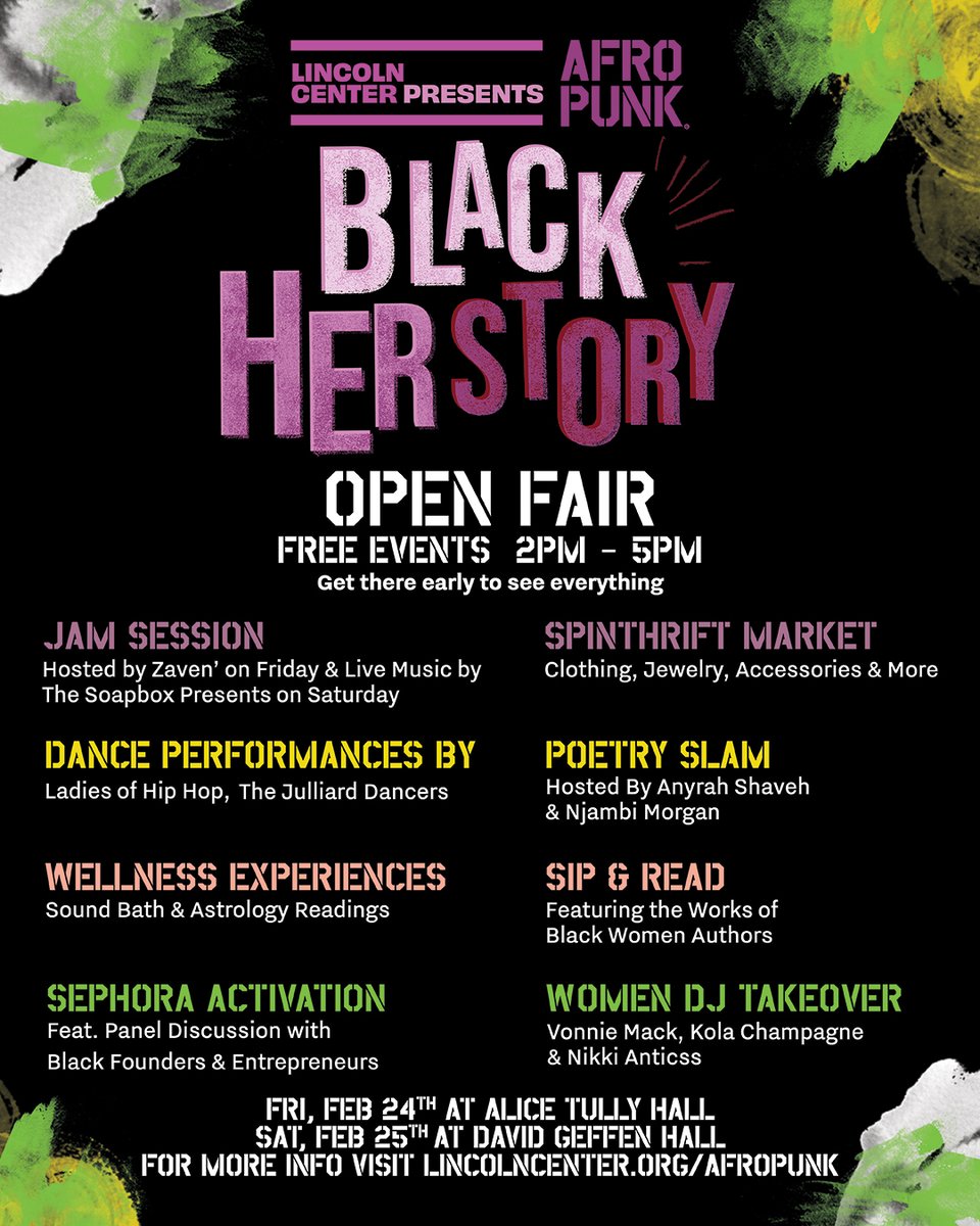 Lincoln Center on Twitter: "RT @afropunk: Celebrate Black History month ...