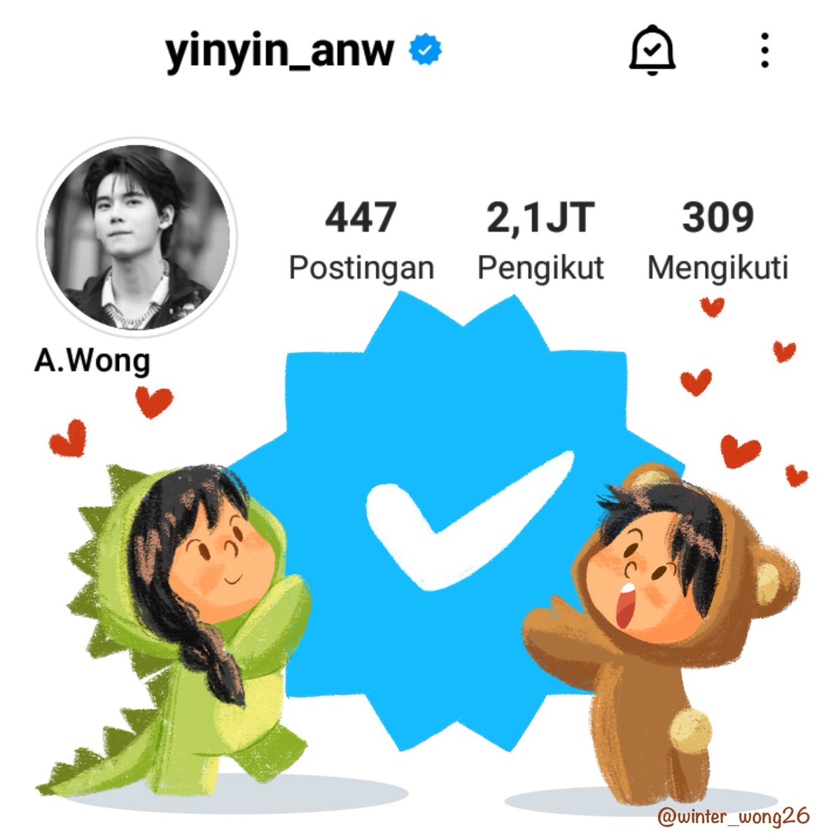 YiN ANAN OFFICIAL TH on Twitter: "RT @winter_wong26: Congratulation 🎉🎉🎉 You deserve a lot of ...