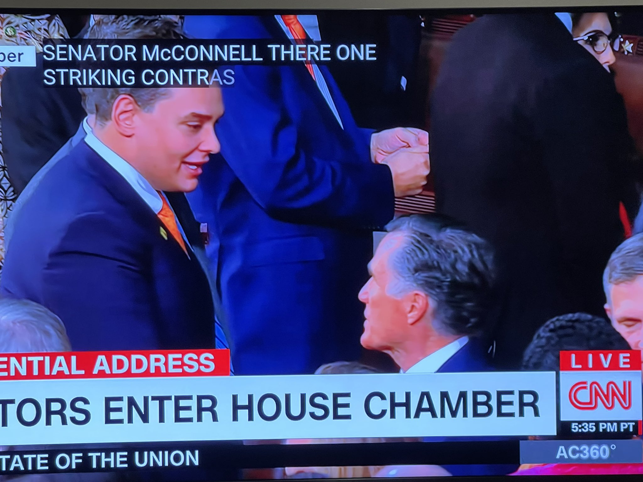 Igor Bobic on Twitter: "Romney exchanges words with George Santos https://t.co/td0hwpXT7T" / Twitter