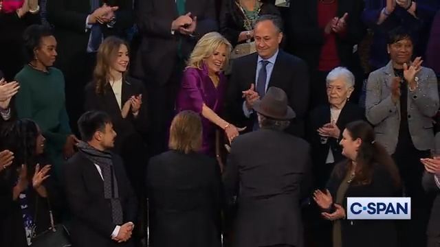 CSPAN on Twitter: "First Lady Dr. Jill Biden (@FLOTUS) arrives for # ...
