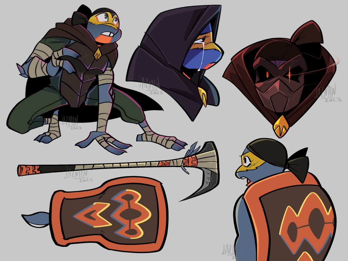 「Weapon + shell + mask design !! IM HAVIN」|Jazmin 🏵️ MUTANT MAYHEM ...