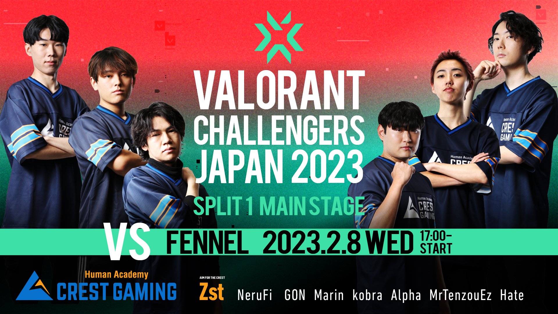 CREST GAMING on Twitter: "【#VALORANT】 VALORANT Challengers Japan 2023 Split 1 - Main Stage Day 8 ...