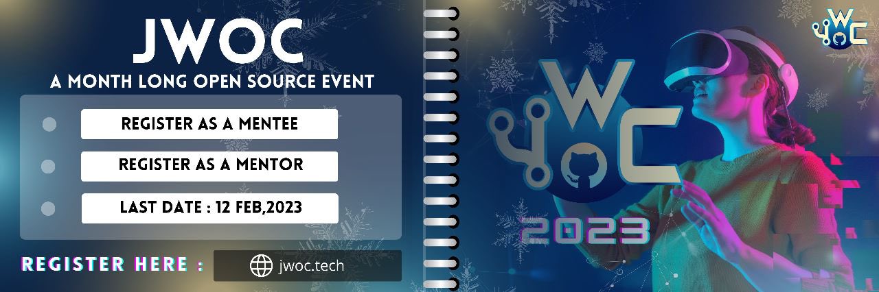 Striver on Twitter: "JGEC Winter Of Code ️ is a month-long open-source event where developers ...