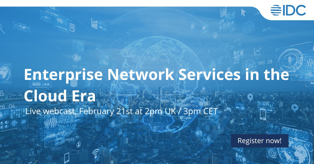 IDC EMEA on Twitter: "Join James Eibisch on 21 Feb at 2pm UK / 3pm CET for a European webcast ...