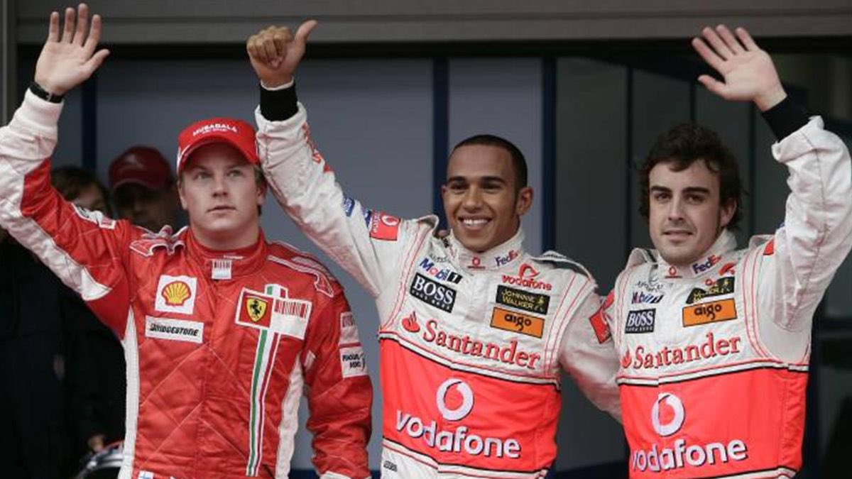 TFC on Twitter: "2007: 1. Hamilton 2. Alonso 3. Raikkonen 4. Rosberg 5. Heidfeld 6. Kubica 7 ...