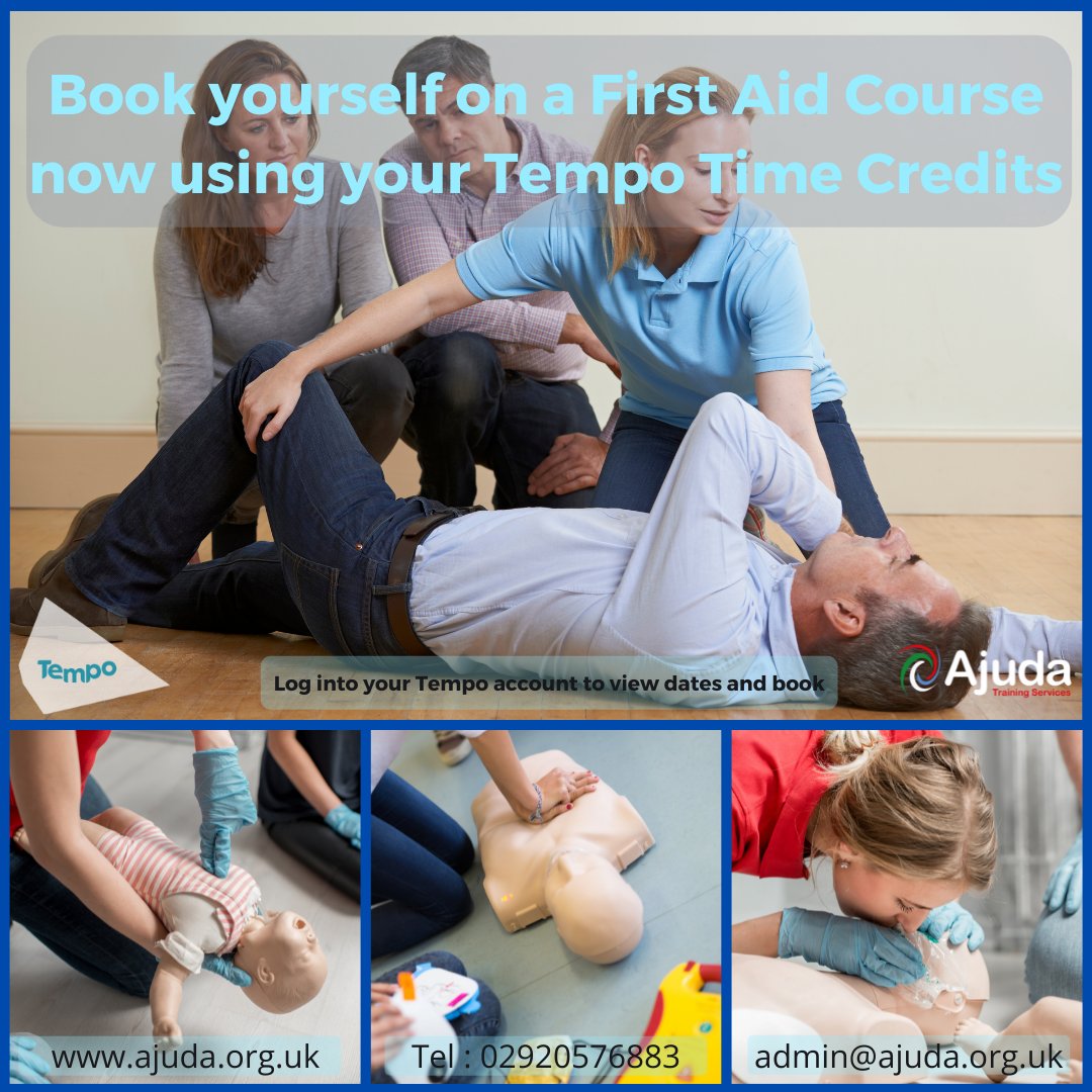 Ajuda Training on Twitter: "We are accepting Tempo Time Credits for our First Aid training ...