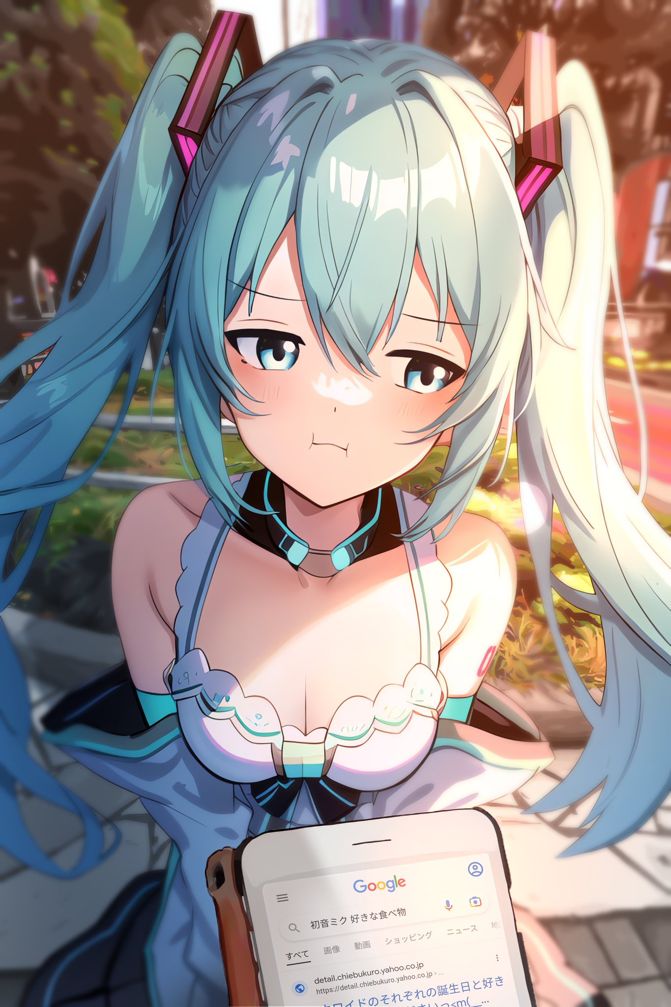 ナナシ321 on Twitter: "#初音ミク #イラスト #anythingv3 せっかくのお出かけなのに https://t.co ...