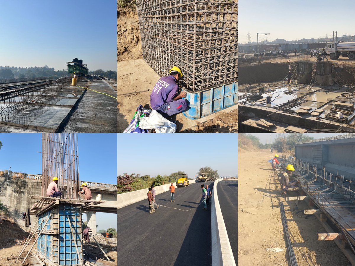 My Surat on Twitter: "Ved variyav bridge, Udhnayard RUB, Olpad saroli ROB construction works in ...
