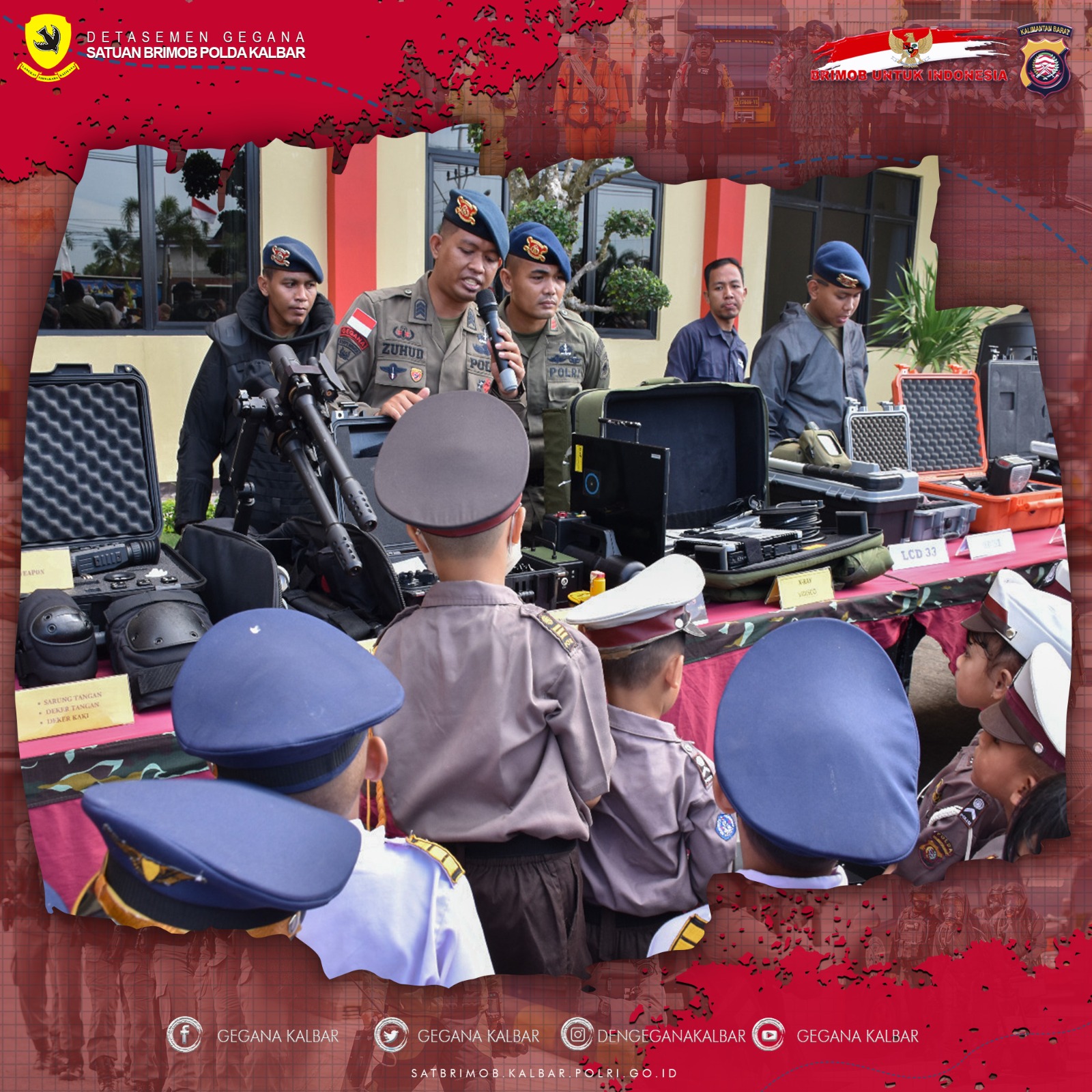 Gegana_Kalbar on Twitter: "Personel Detasemen Gegana Satbrimob Polda Kalbar menerima kunjungan ...
