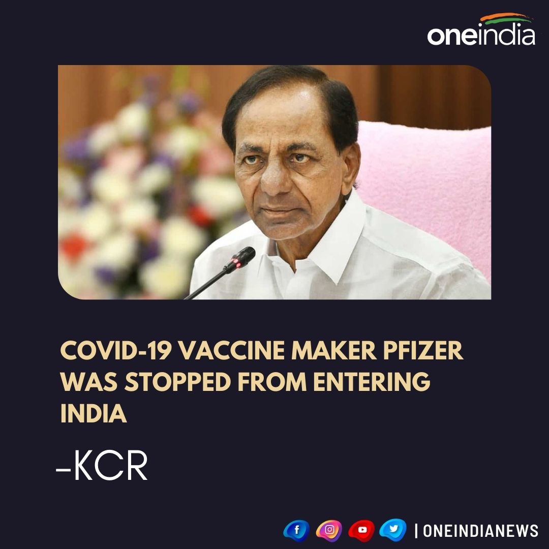 Oneindia News on Twitter: "Telangana CM K Chandrashekar Rao has alleged that the Centre stopped ...