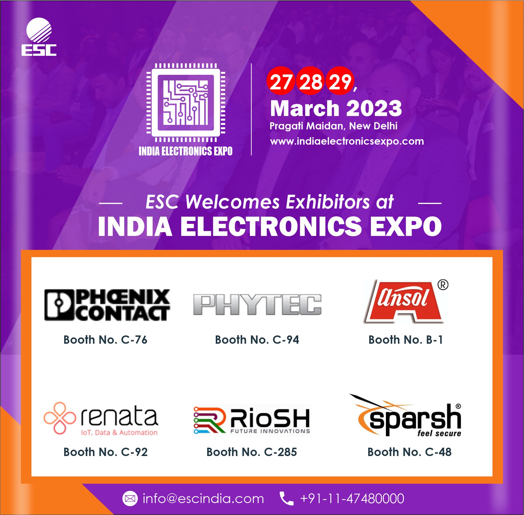 ESC INDIA on Twitter: "ESC India is organizing India Electronics Expo, an international # ...