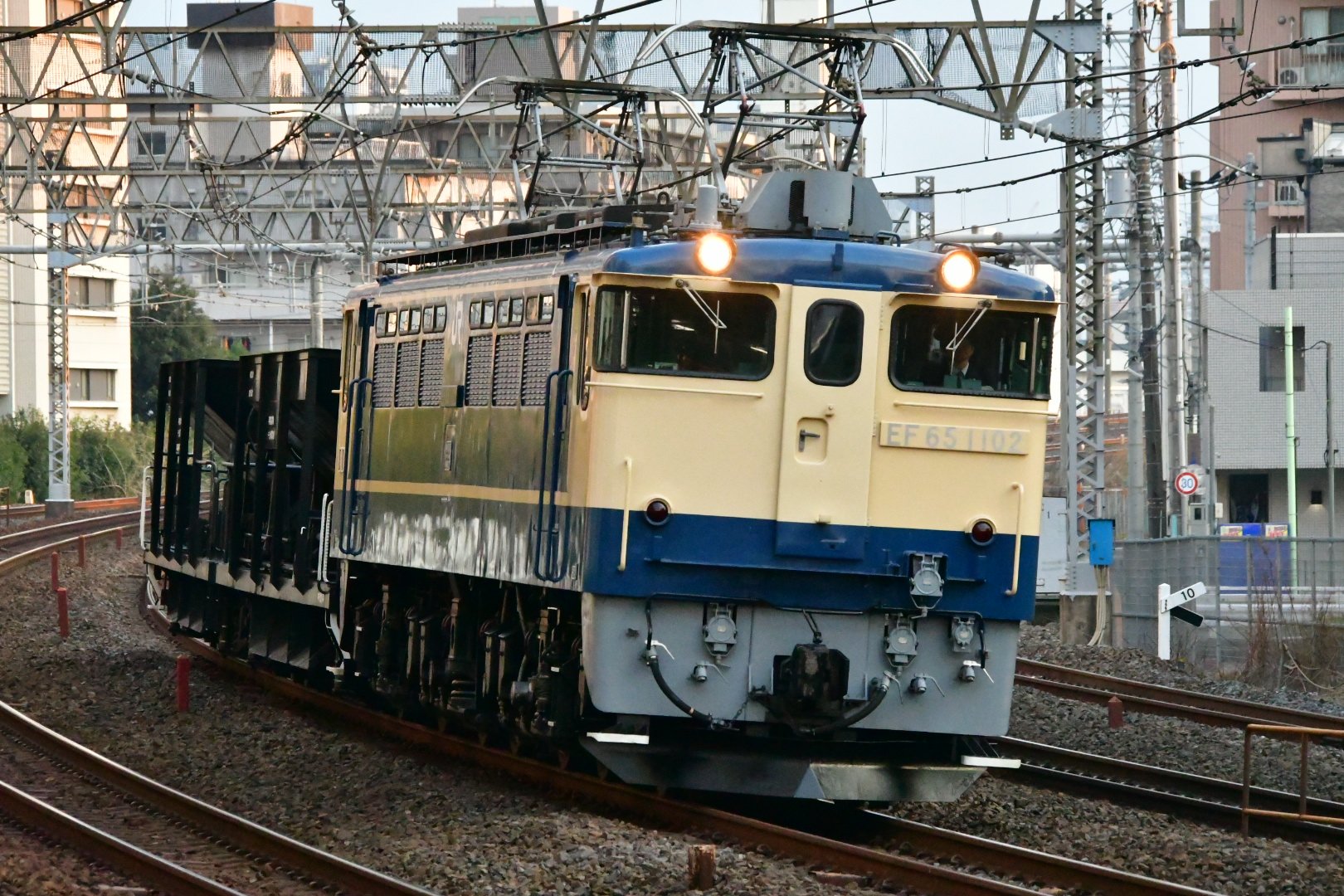 オッス(鉄道写真投稿用アカ) on Twitter: "配8937レ EF65-1102号機[尾久]＋ホキ2車 宇都宮配給 往路も撮影したのでせっかくだから復路も撮影〜 EF81が入った日は ...
