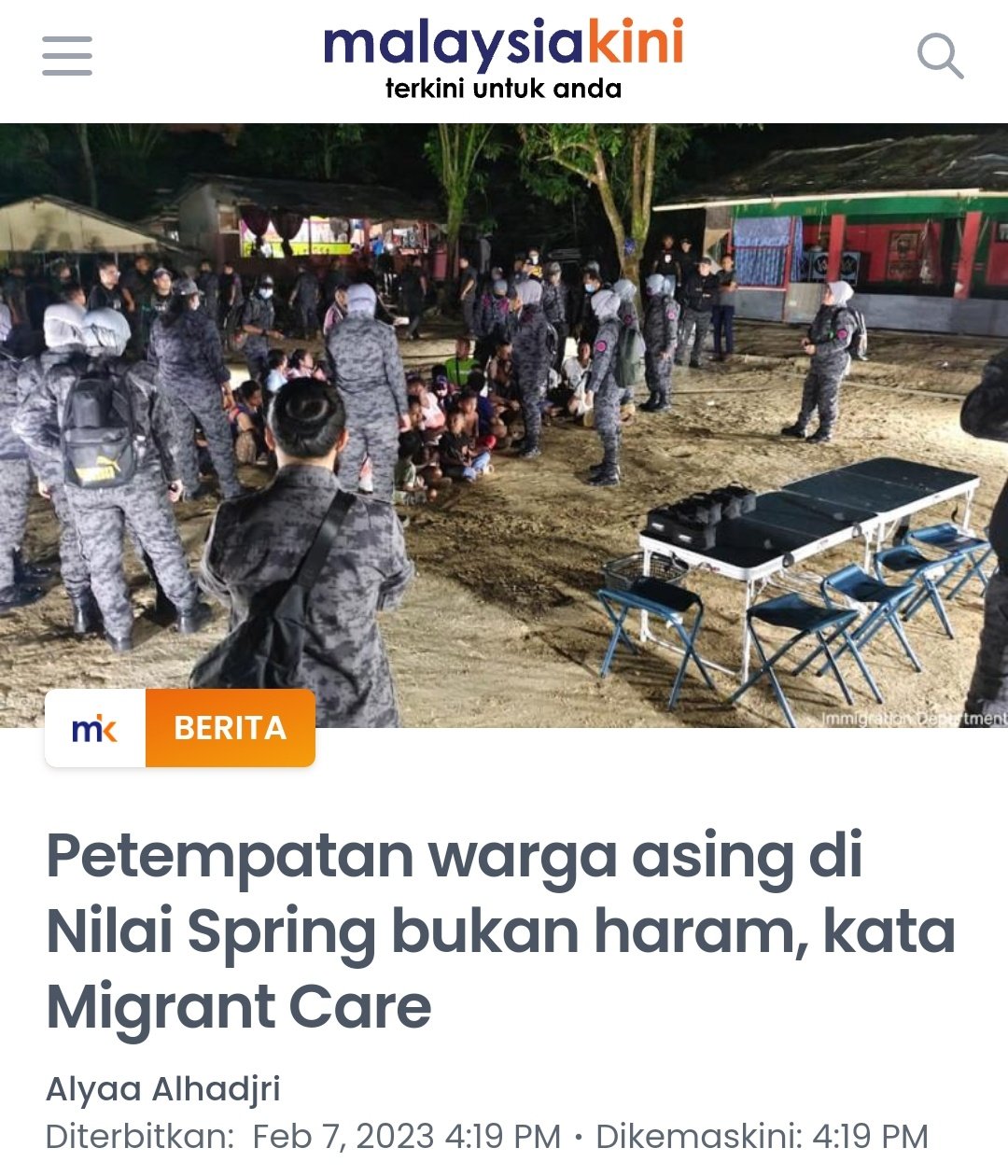 ISU SEMASA VIRAL on Twitter: "Imigresen Malaysia serbu penempatan haram yang di diami PATI dan ...
