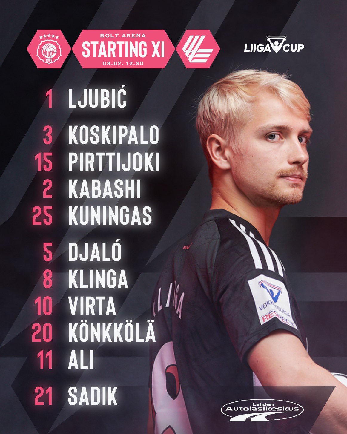 FC Lahti on Twitter: "FC LAHTI XI 🔁 6 Pasanen 7 Zeqiri 14 Laamanen 16 Tauriainen 17 Jäntti 22 ...