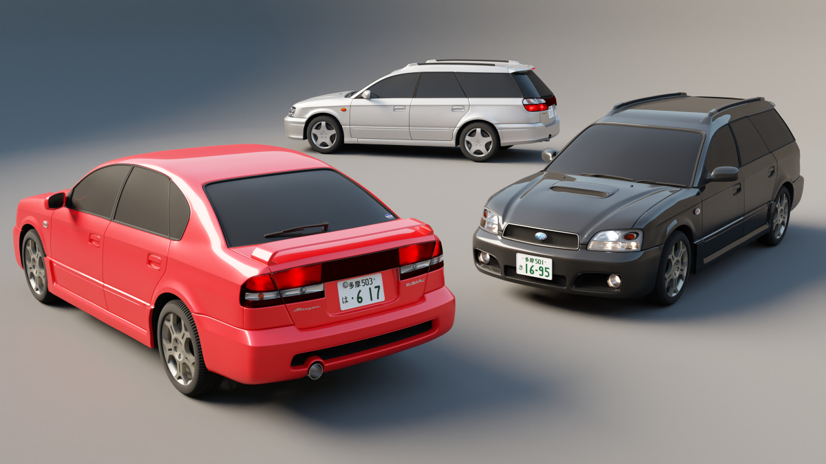 東雲 葵 on Twitter: "RT @Jutro_Hon: スバル・レガシィ（3代目・BH・BE） #3DCG #車 #自動車 #スバル #レガシィ https://pixiv.net ...