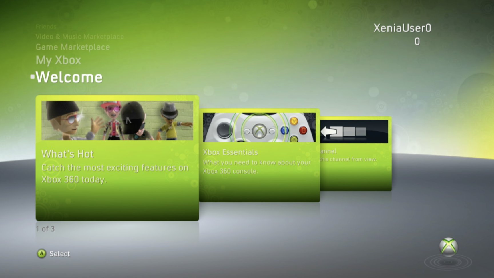 Xbox 360 Dashboard Background Steam Workshop::Xbox 360 Default Blades