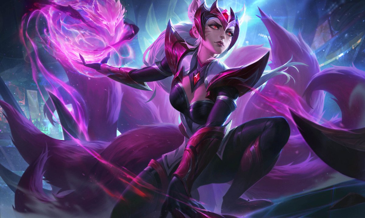 「Challenger Ahri Splash by , artist's fin」|Spideraxeのイラスト